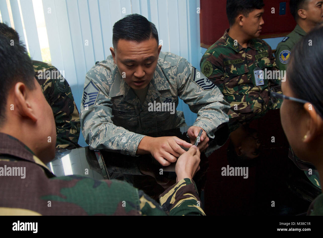 Master Sgt. Michael Cho, a command and control battle management ...