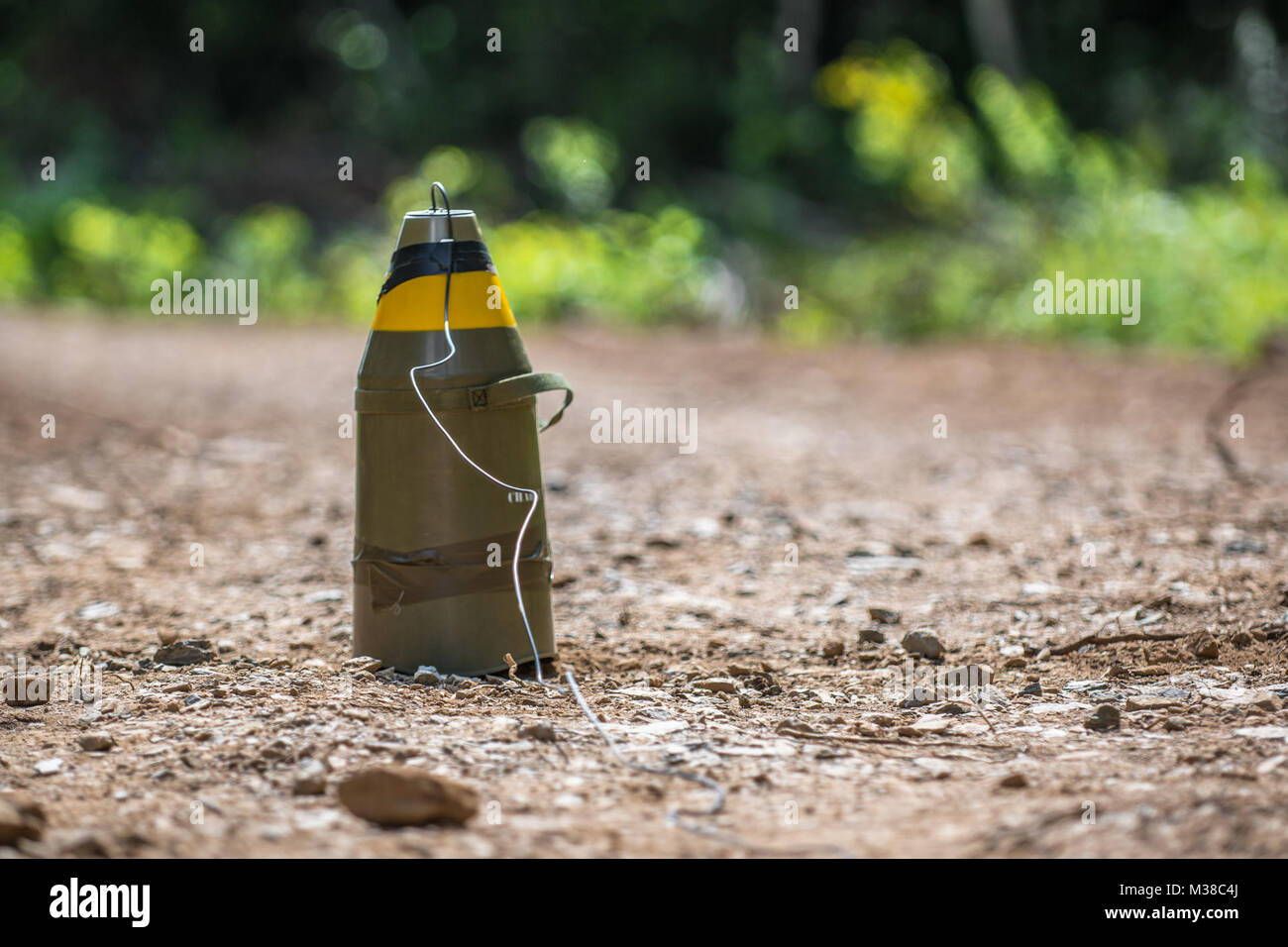 A 15-pound shape charge the 251st Engineer Company (Sapper) made for ...