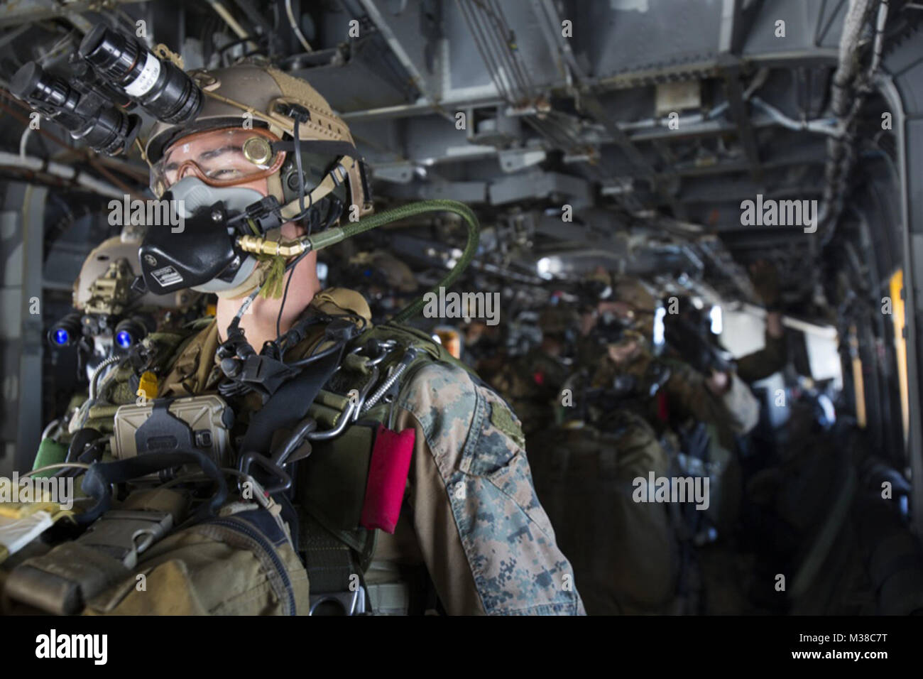 U.S. Marines perform high altitude jumps during Northern Viper 17 by # ...