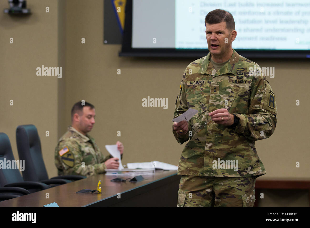 Army Maj. Gen. Todd McCaffrey, commanding general of First Army ...