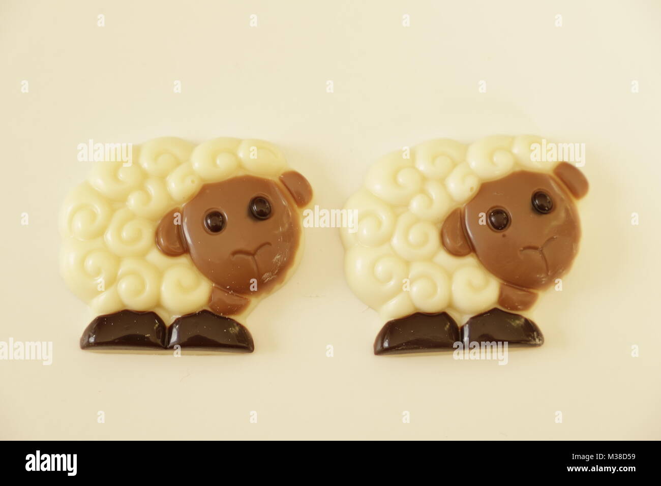 chocolate sheep for easter Stock Photo - Alamy