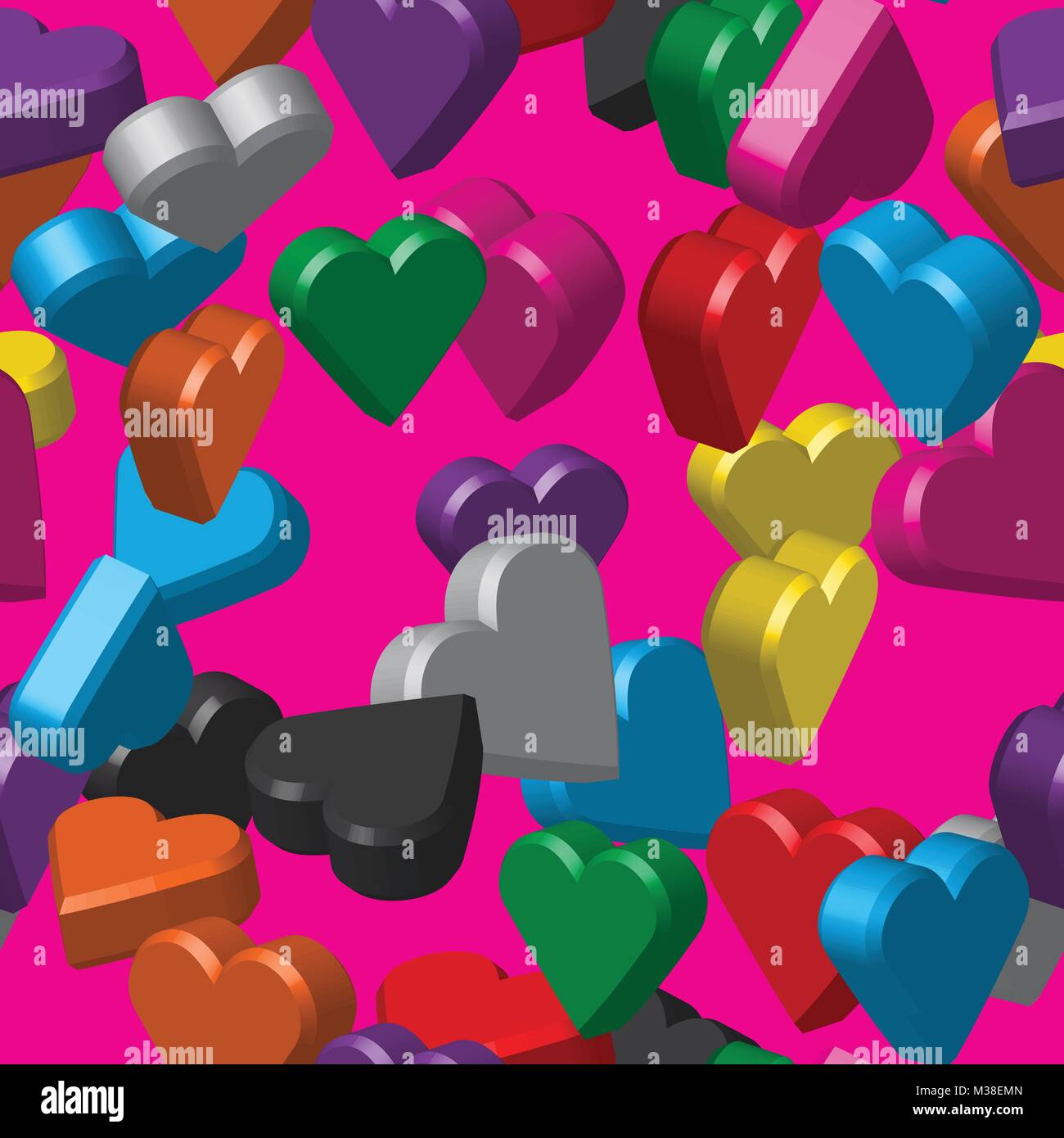 Color hearts hi-res stock photography and images - Alamy