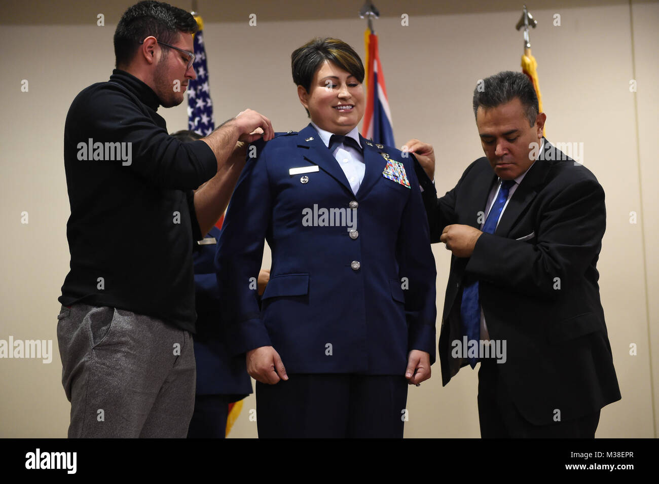 Lt. Col. Nicole Chavez is promoted to the rank of colonel. (Photo by ...