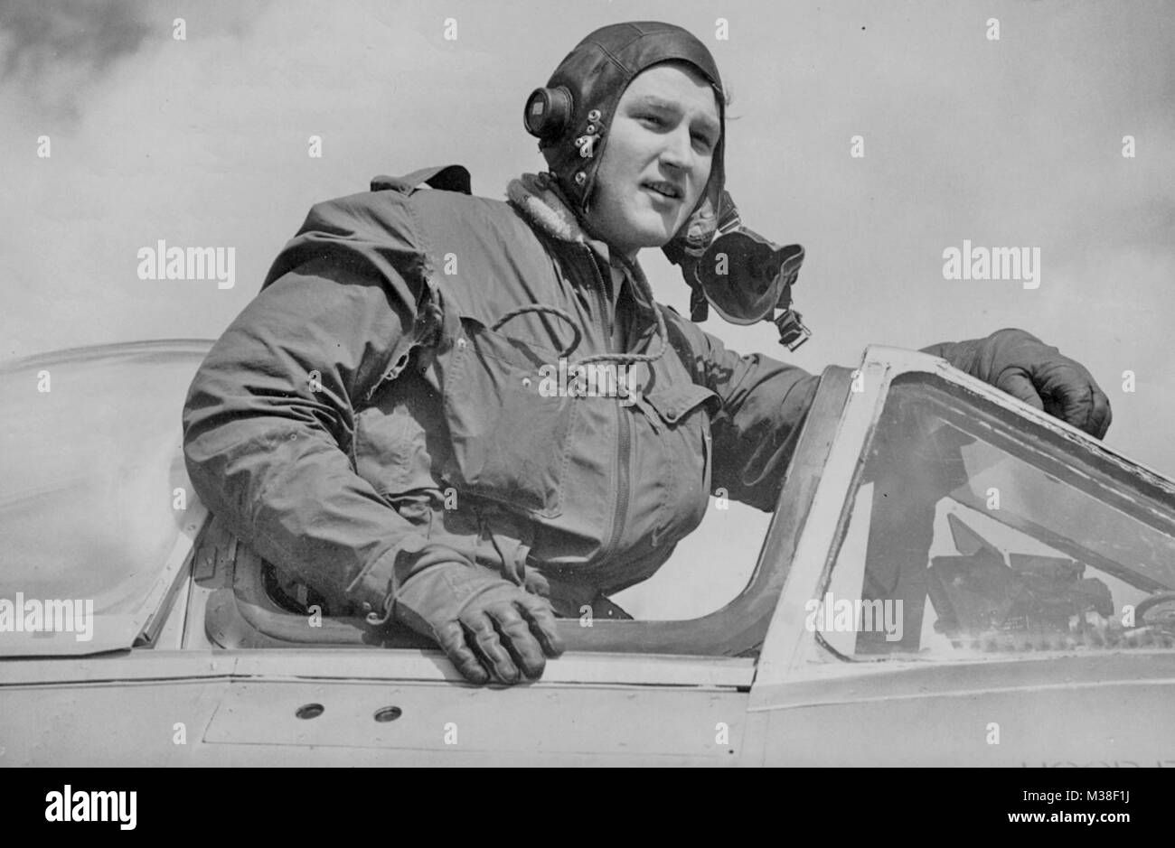 Maj. Al Tucker Jr. of the 71st Fighter Squadron in the cockpit of an F ...