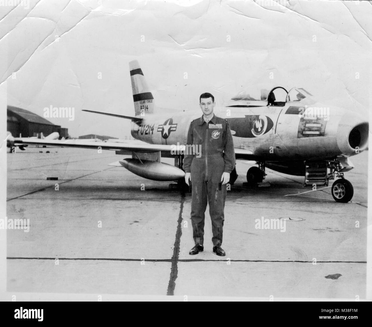 Maj. Al Tucker Jr. of the 71st Fighter Squadron stands in front of an F ...