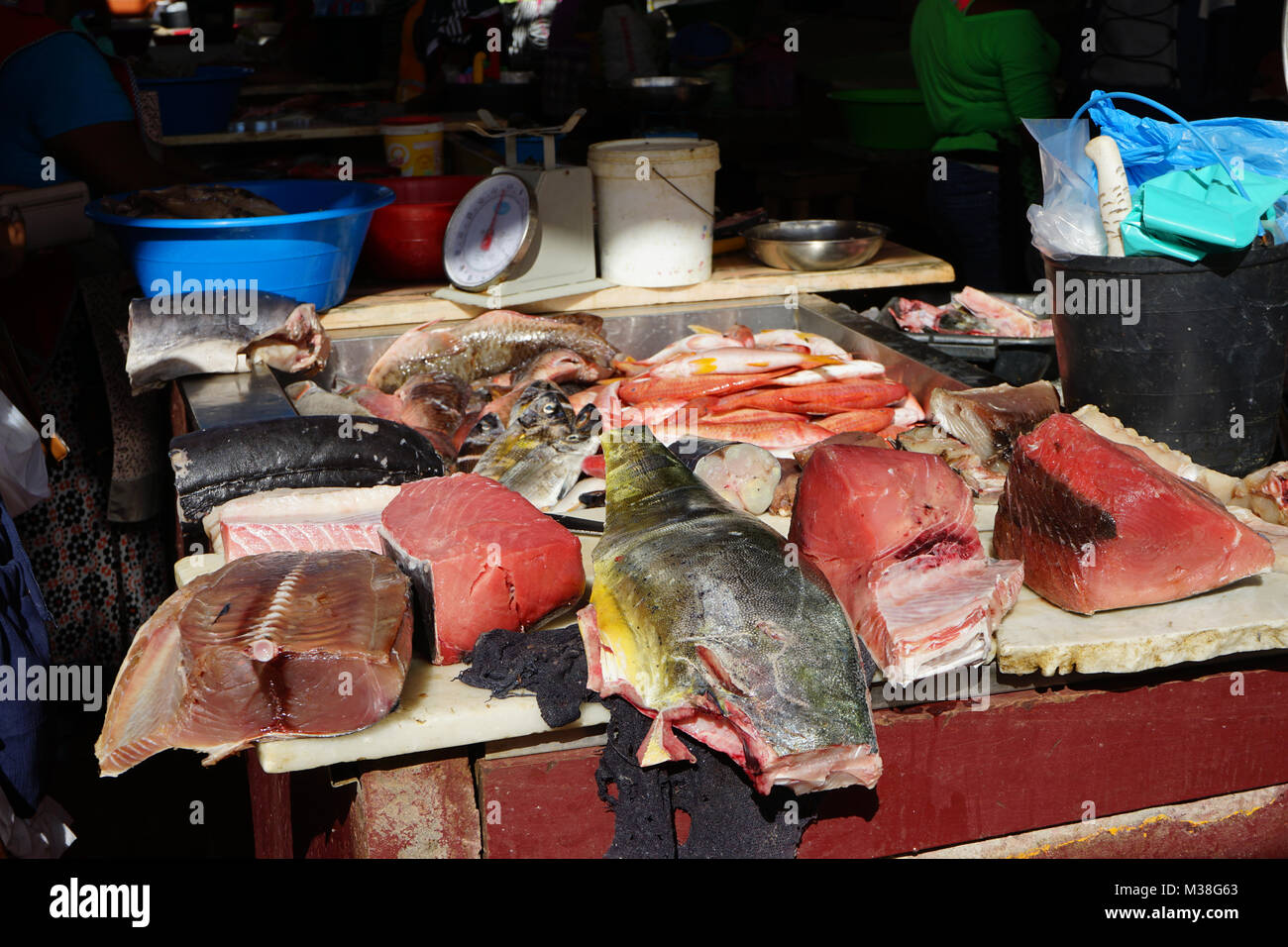 Cabo verde fish market hi-res stock photography and images - Alamy