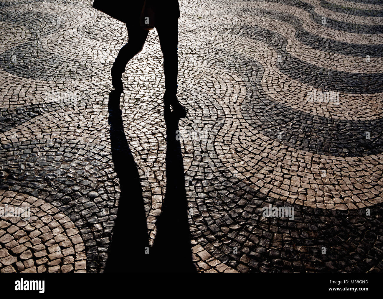 Portugal, Lisbon, Wave pattern of the Pedro IV Square Stock Photo - Alamy