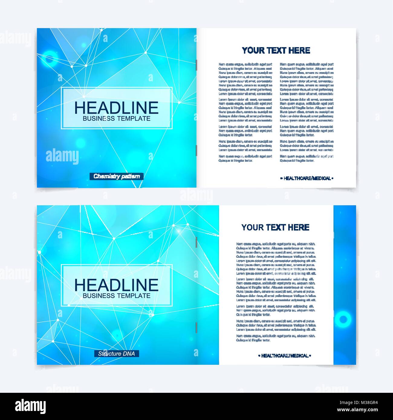 Scientific templates square brochure, magazine, leaflet , flyer, cover ...
