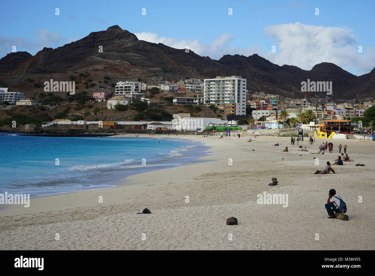 Praia de Laginha, Mindelo, Sao Vincente IslandCape Verde Stock Photo ...