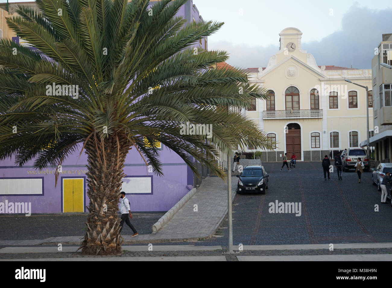 City Hall, Mindelo, Sao Vincente Island, Cape Verde Stock Photo - Alamy