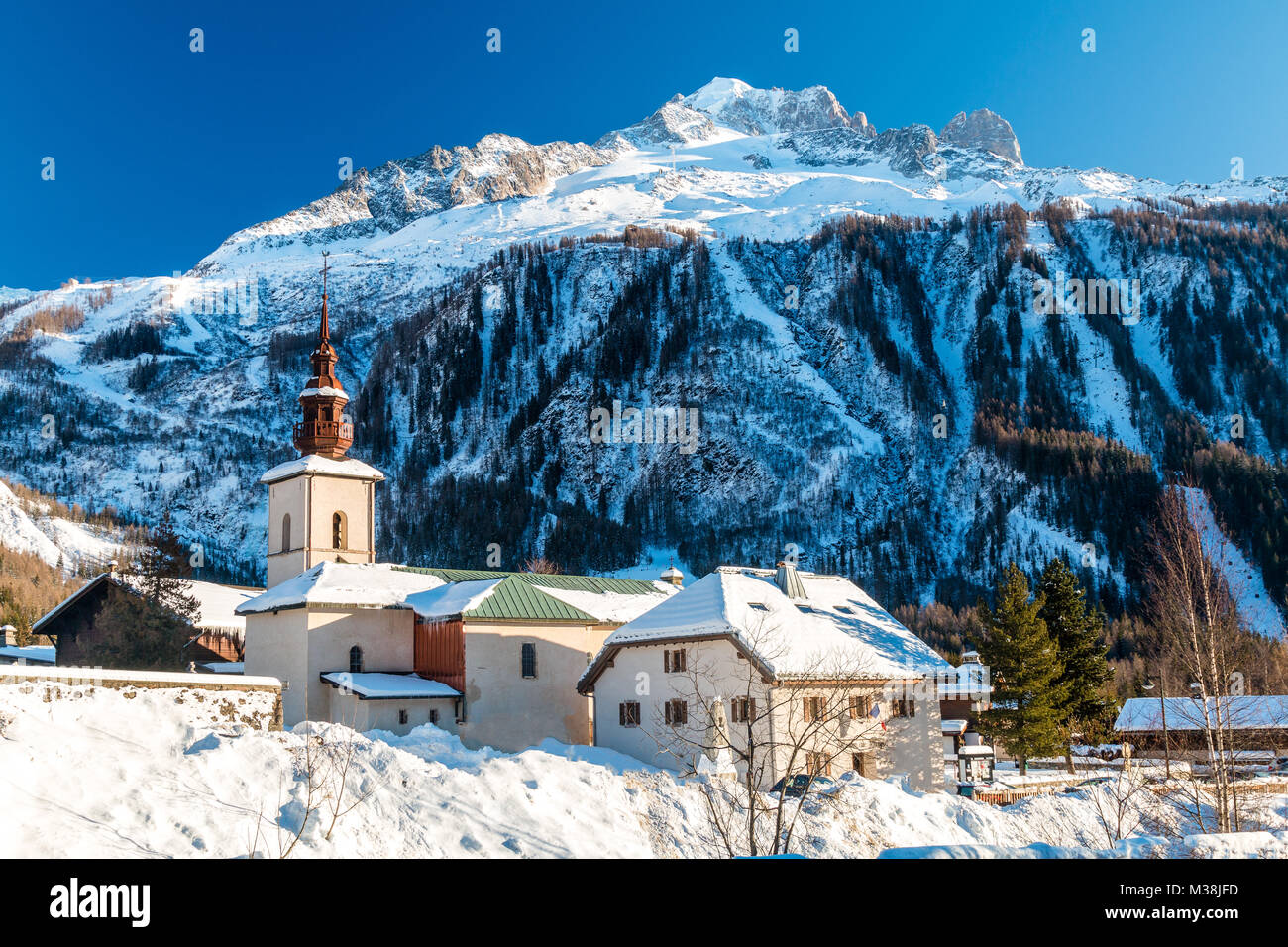Praz chamonix chapel church alps hi-res stock photography and images - Alamy