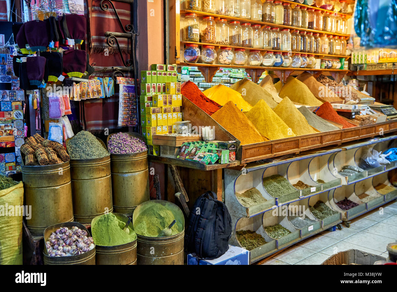 food market in Marrakesh, Morocco, Africa Stock Photo - Alamy