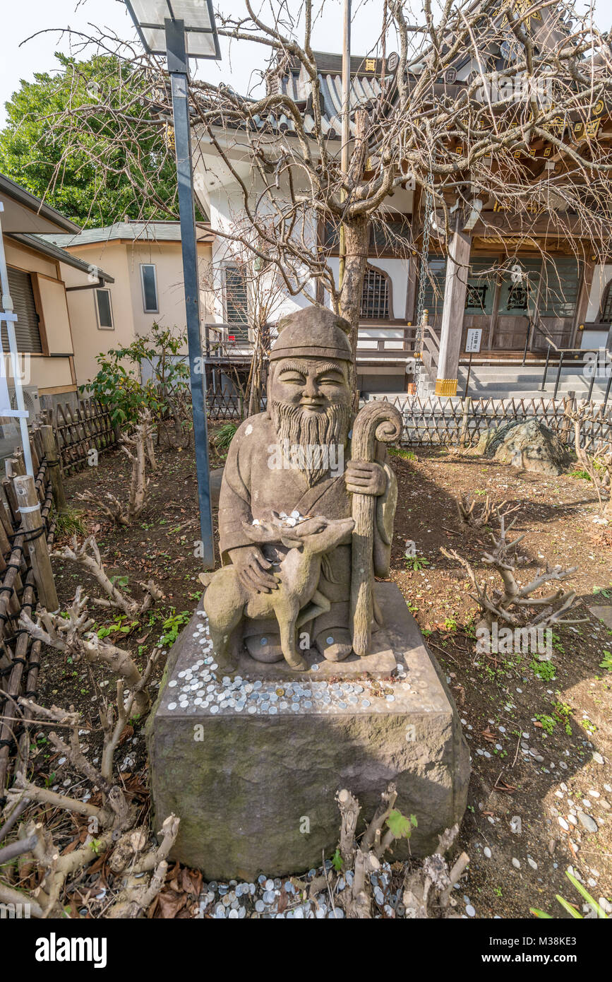 Kamakura, Japan - November 22, 2017 : Statue of Jurojin (God of ...
