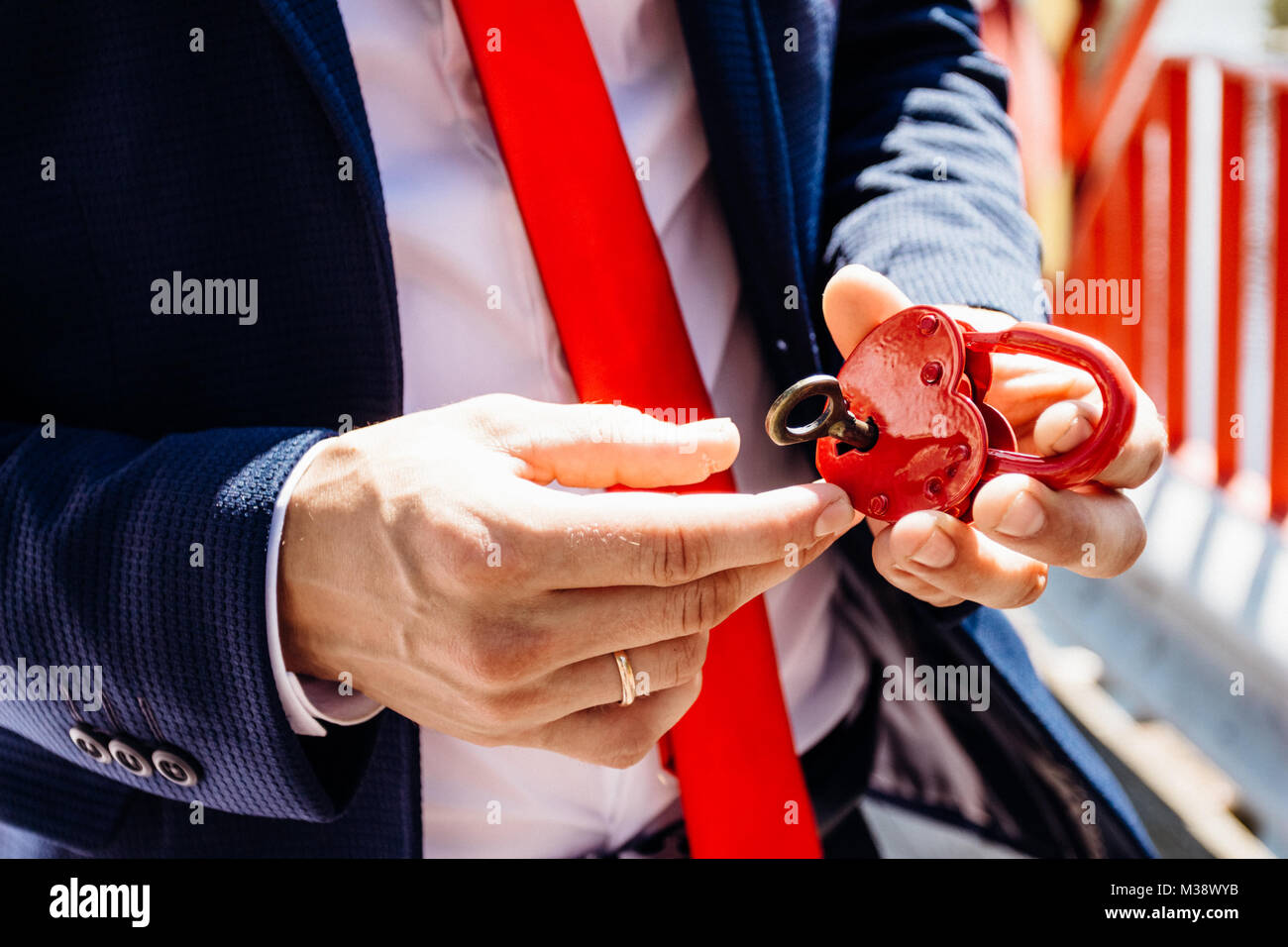 Hands on lock hi-res stock photography and images - Alamy