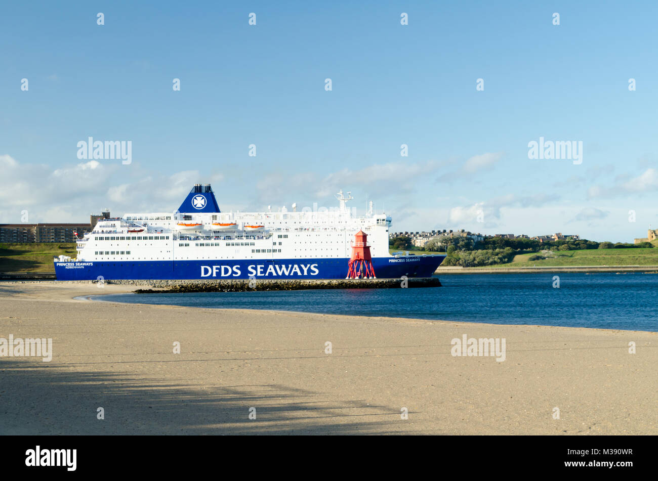 The 'MS Princess Seaways' Ship Leaving the River Tyne Bound For ...