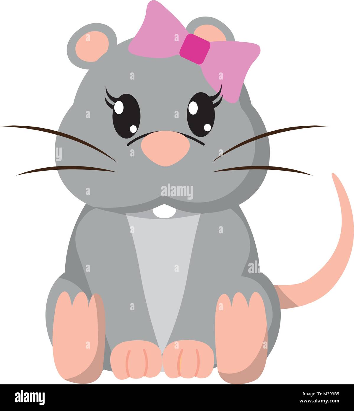 Cute Girl Mouse Cartoon