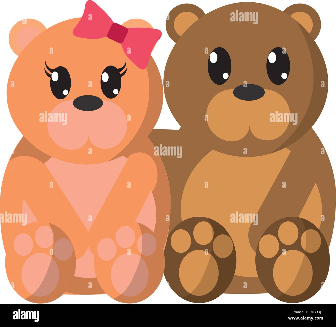 colorful bear couple cute animal together Stock Vector Image & Art - Alamy