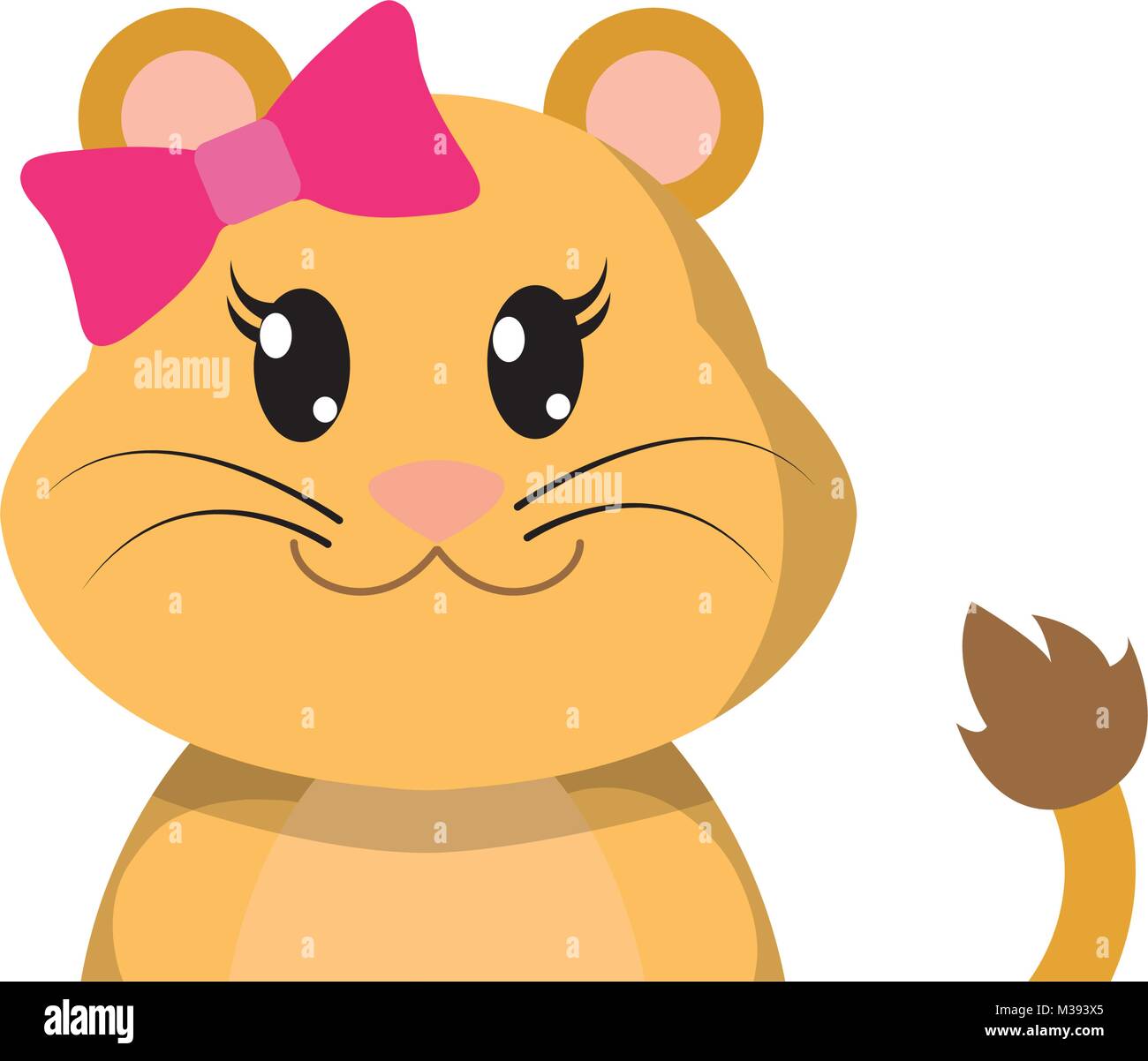 colorful adorable female lion cute animal Stock Vector Image & Art - Alamy