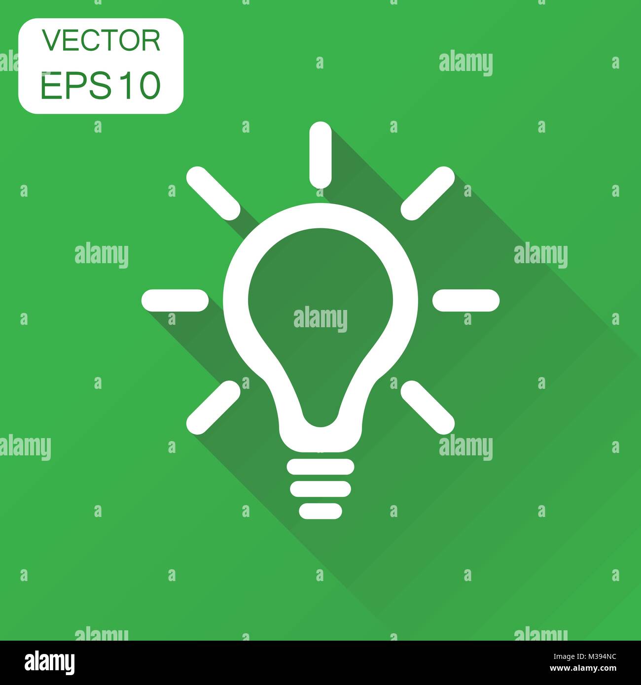 Light bulb line icon. Business concept electric lamp pictogram. Vector ...