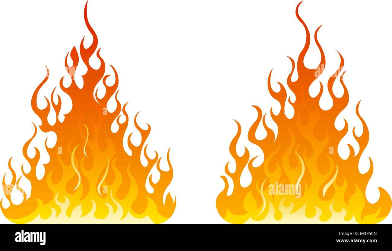 Fire icon set. Design element Stock Vector Image & Art - Alamy