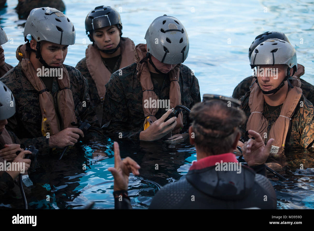 Marines with the 31st Marine Expeditionary Unit conduct mandatory ...