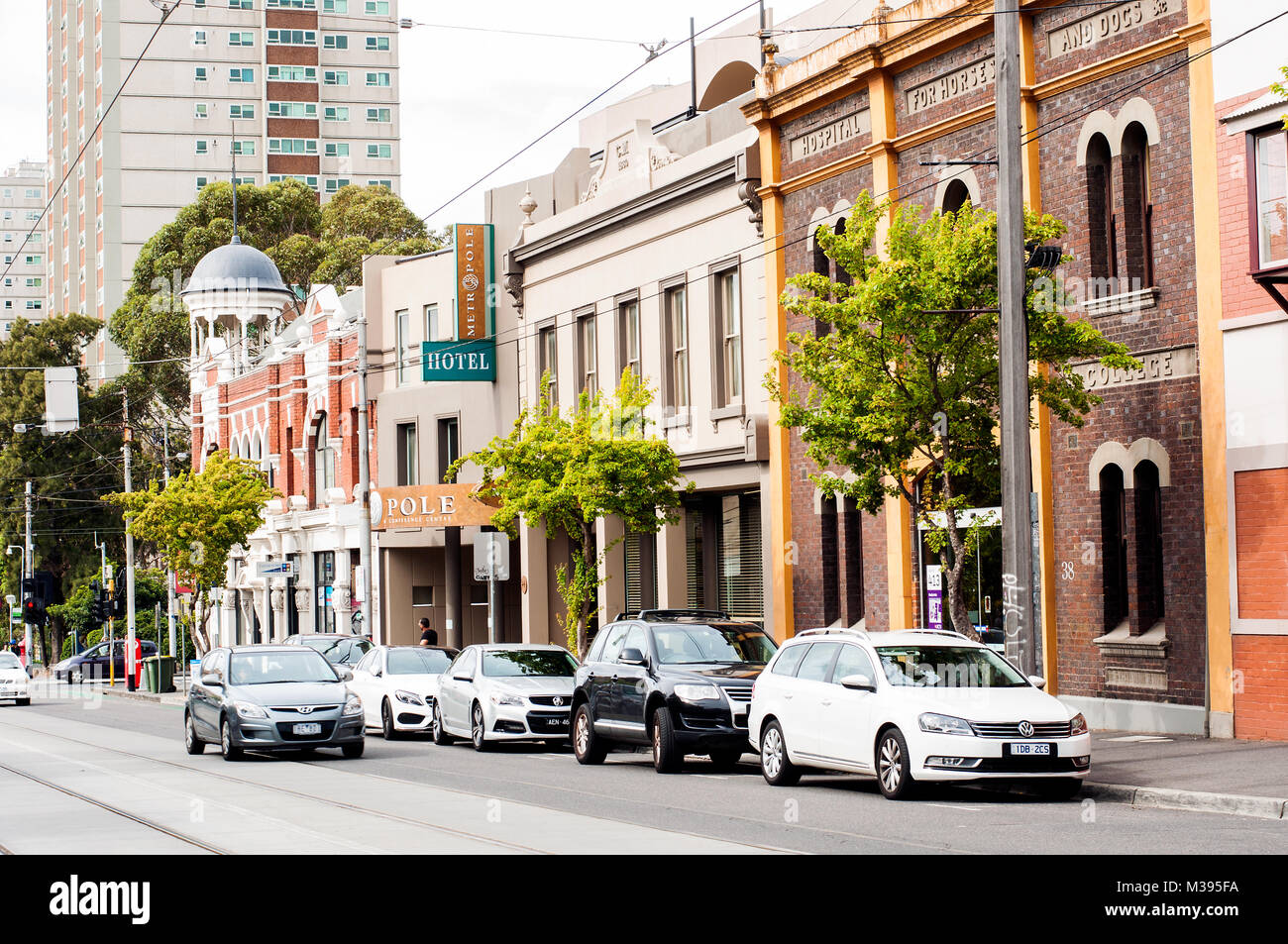 View of Brunswick Street, Fitzroy, looking north from Victoria Parade ...