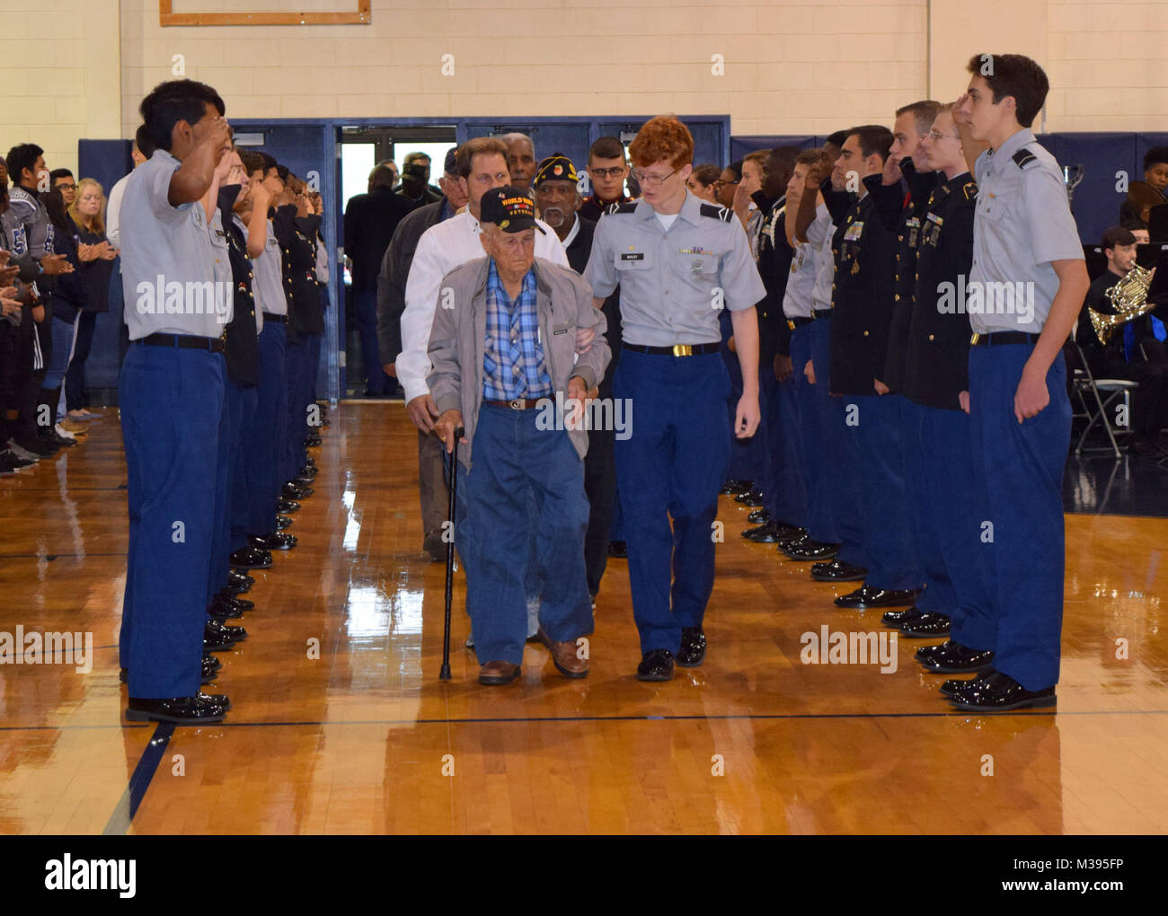 ELBERTON, Ga. Nov. 10, 2017 – Veterans of World War II lead a ...