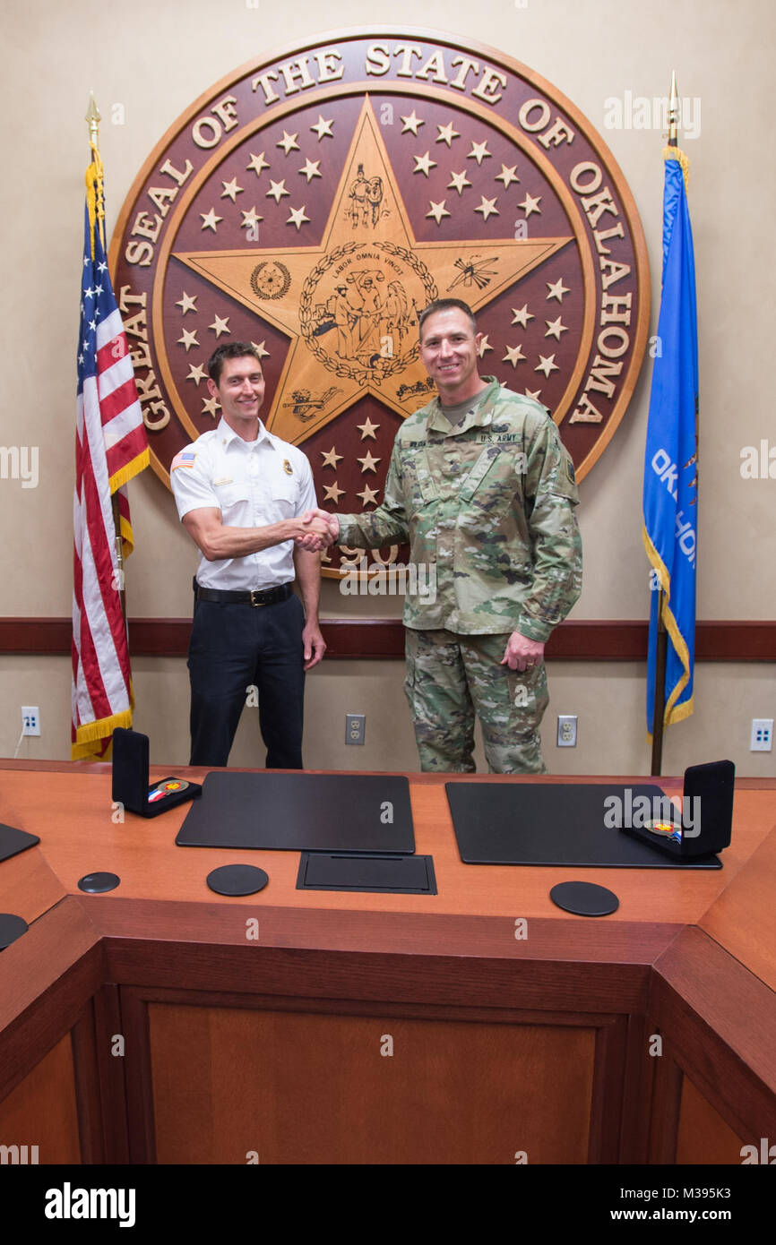 Top officials from the Oklahoma National Guard recognized several ...