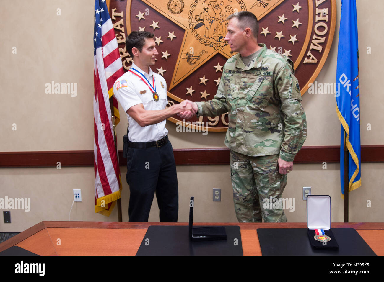 Top officials from the Oklahoma National Guard recognized several ...