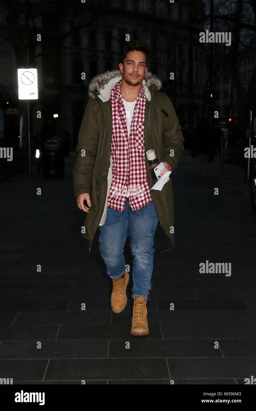 Matt Terry seen arriving at Global Studios for Capital Radio Featuring ...