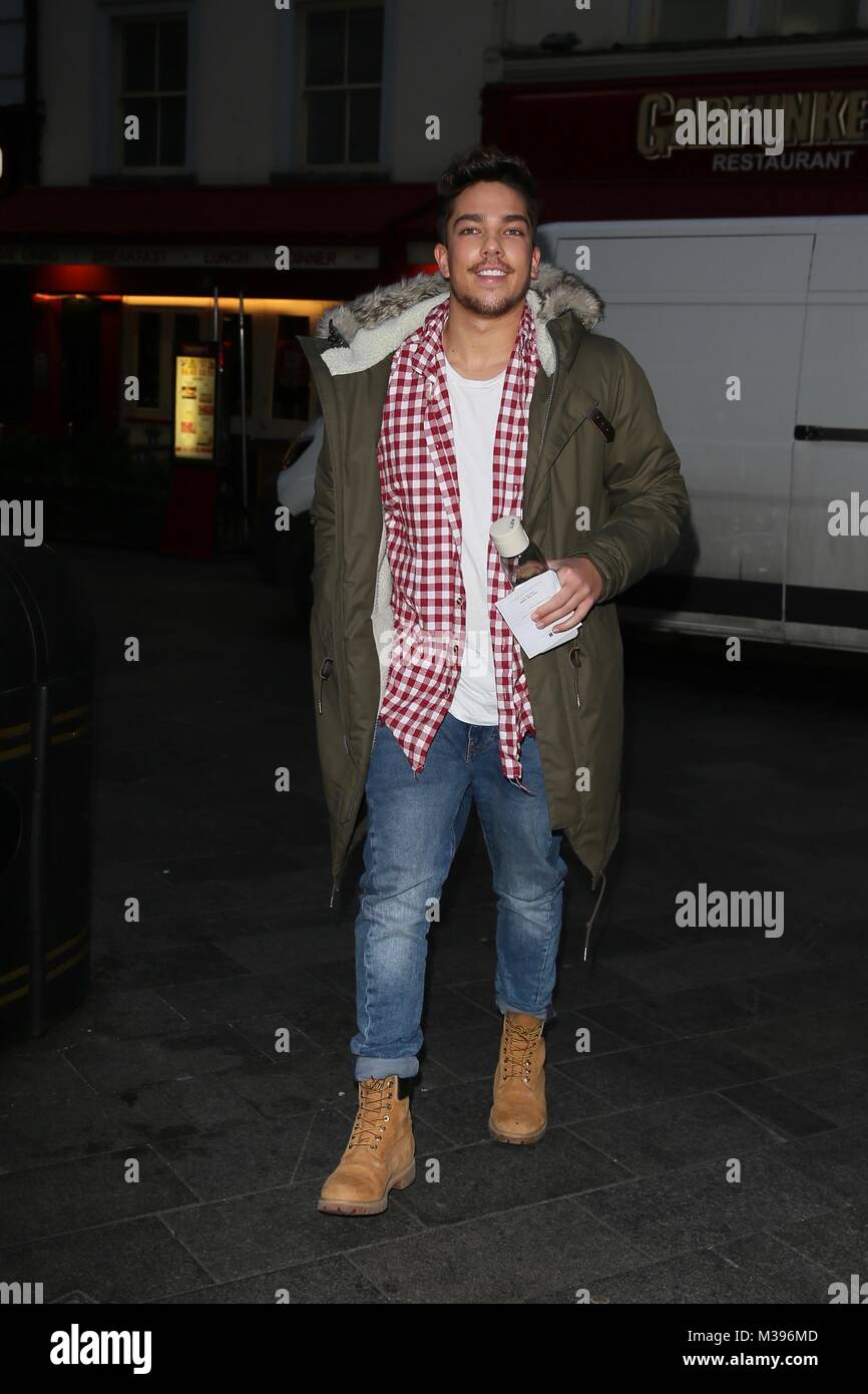 Matt Terry seen arriving at Global Studios for Capital Radio Featuring ...