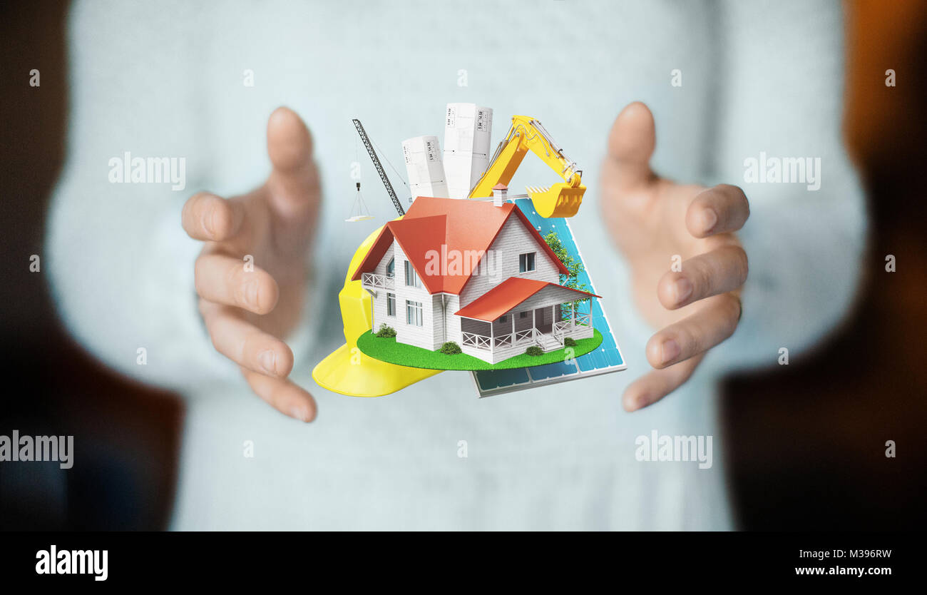 Home building project hi-res stock photography and images - Alamy