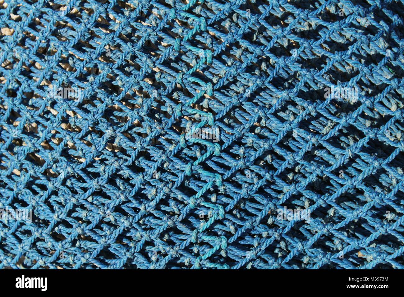 Fishing nets background in the port of Santa Pola, Alicante Stock Photo ...