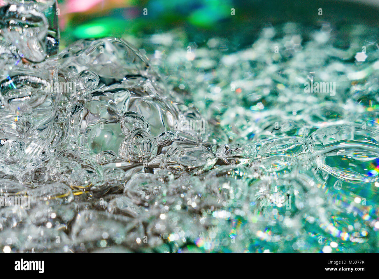 water bubbles close-up macro photo texture background Stock Photo - Alamy