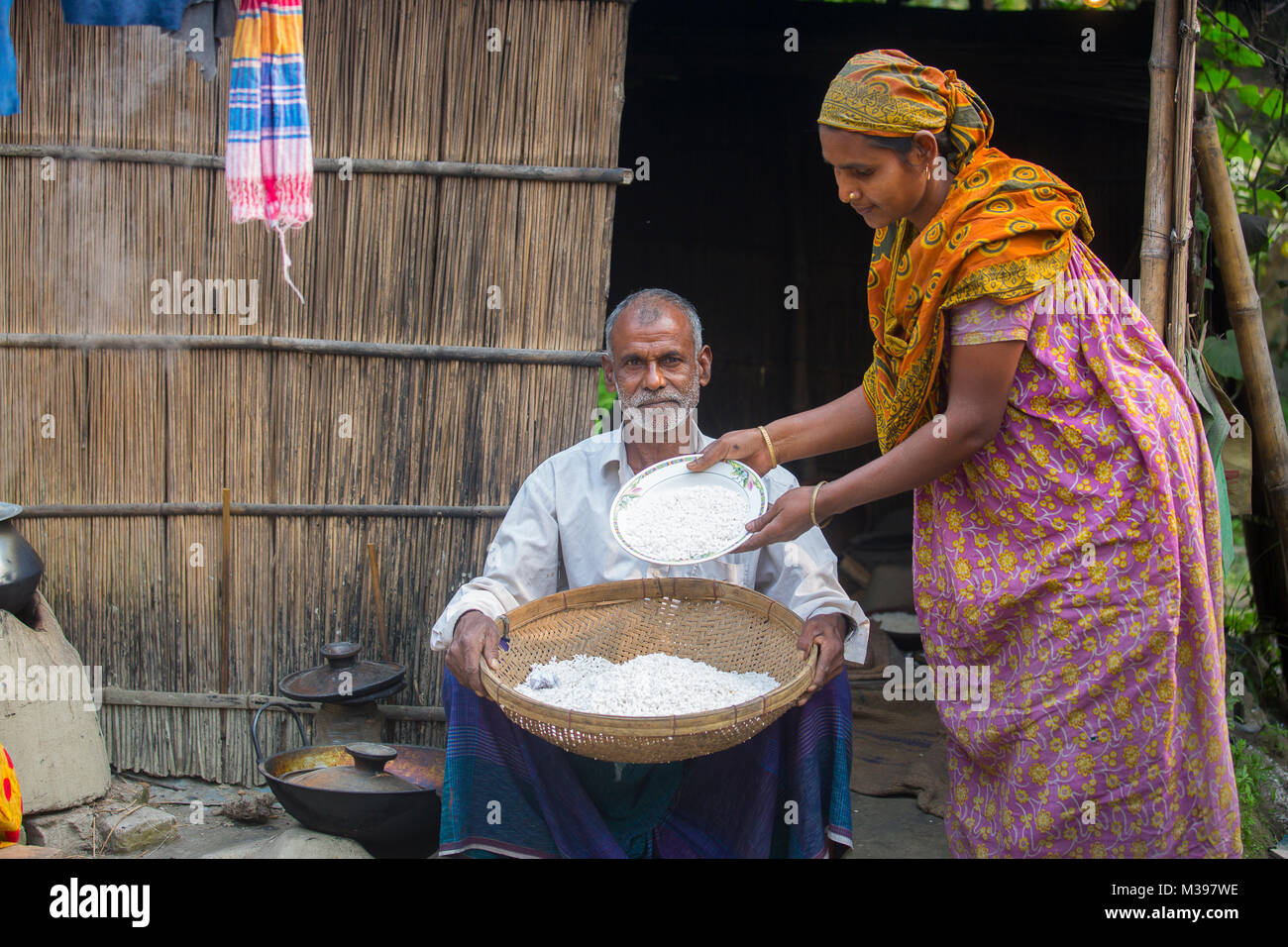 Abu syed ali, 200 years her grand grandfather’s artwork he is holding ...