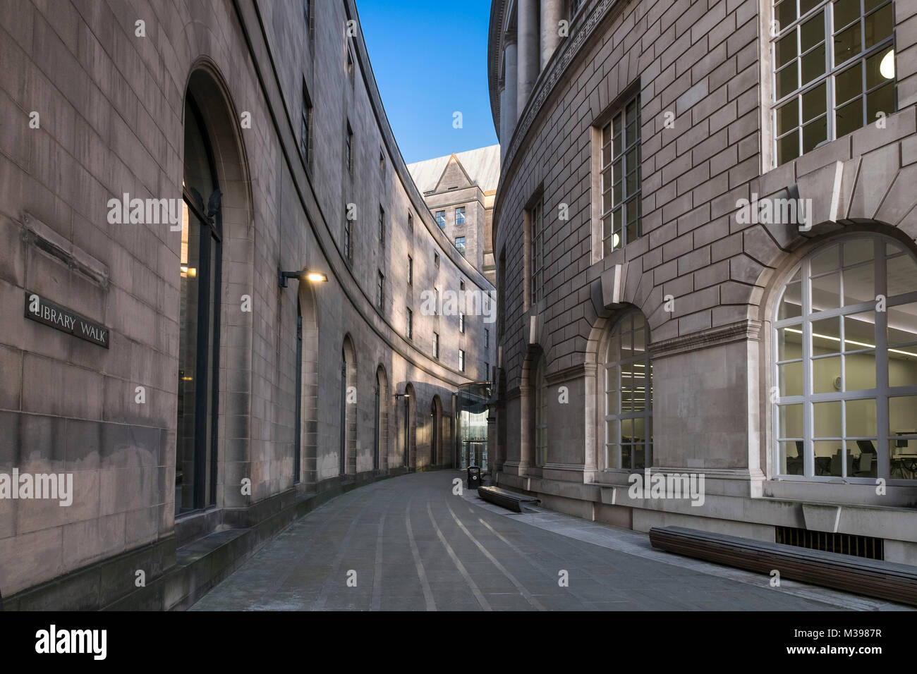 Library Walk, Manchester Central Library, Manchester, Greater ...