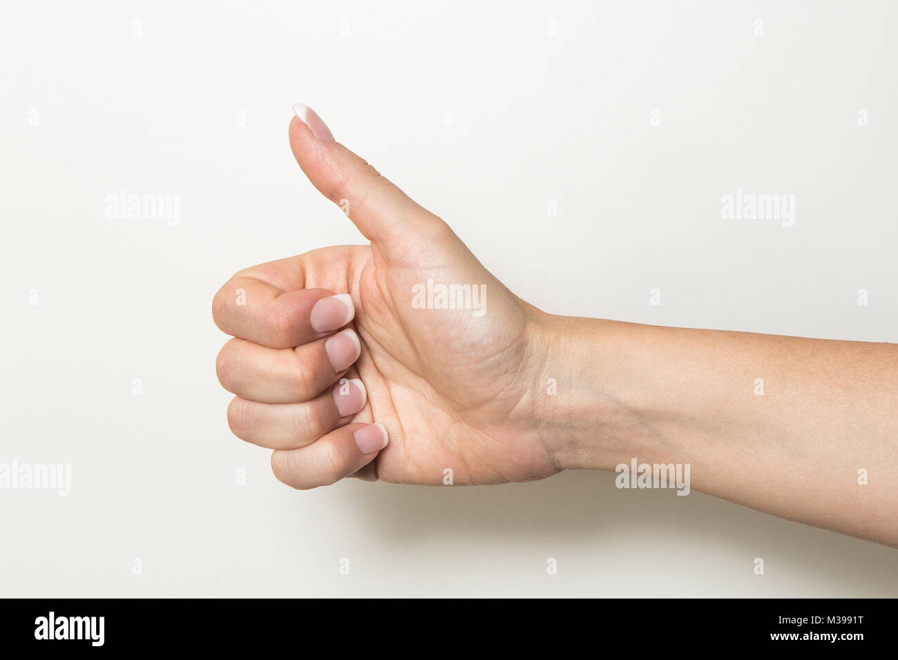 Hand Gesture signs studio shot Stock Photo - Alamy