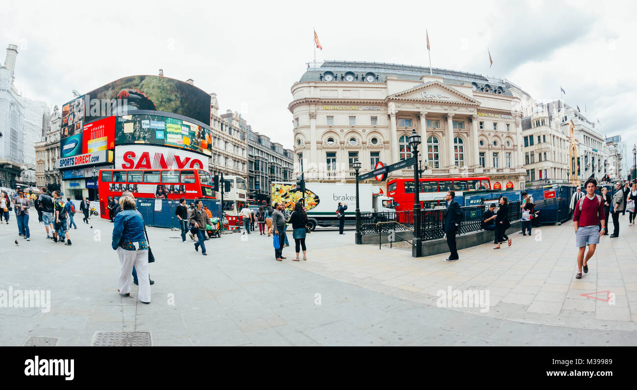 LONDON - OCTOBER 11 View of Piccadilly Circus on October 11, 2013 in ...