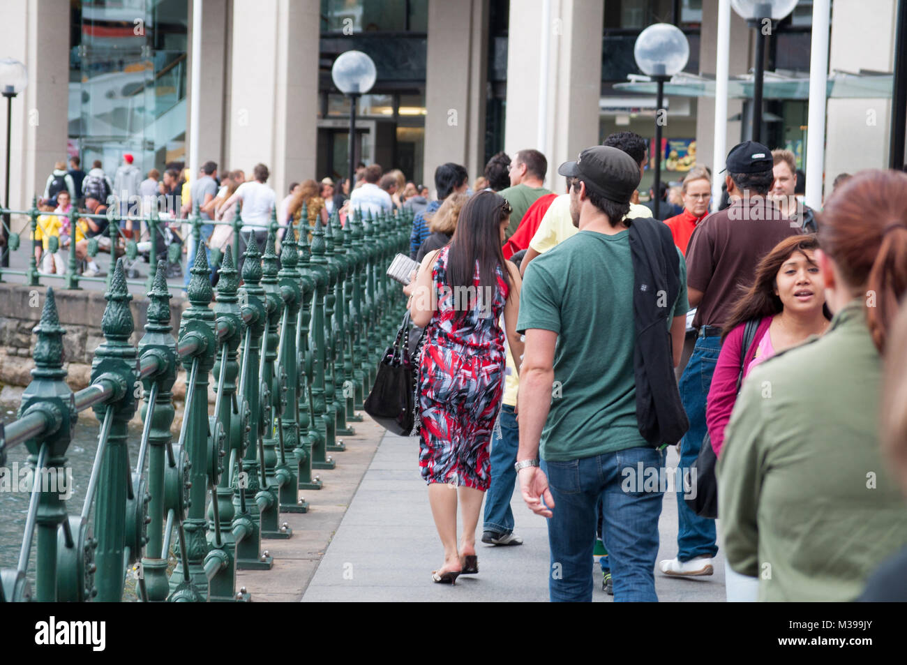 People Walking Around Circular Quay Stock Photo - Alamy