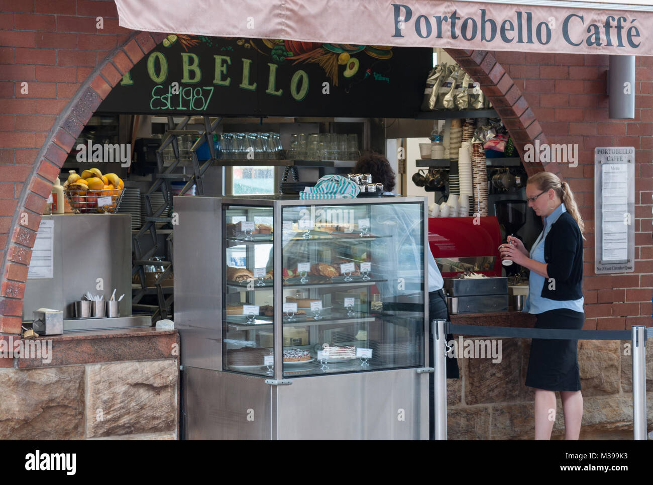 Portobello Caffe Sydney Stock Photo - Alamy