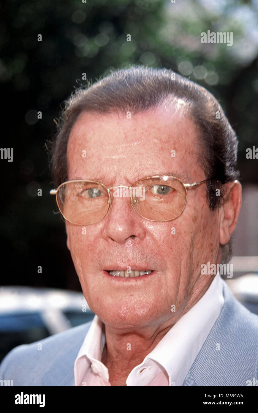Roger Moore at the NATPE Conference, New Orleans, LA on January 25 ...