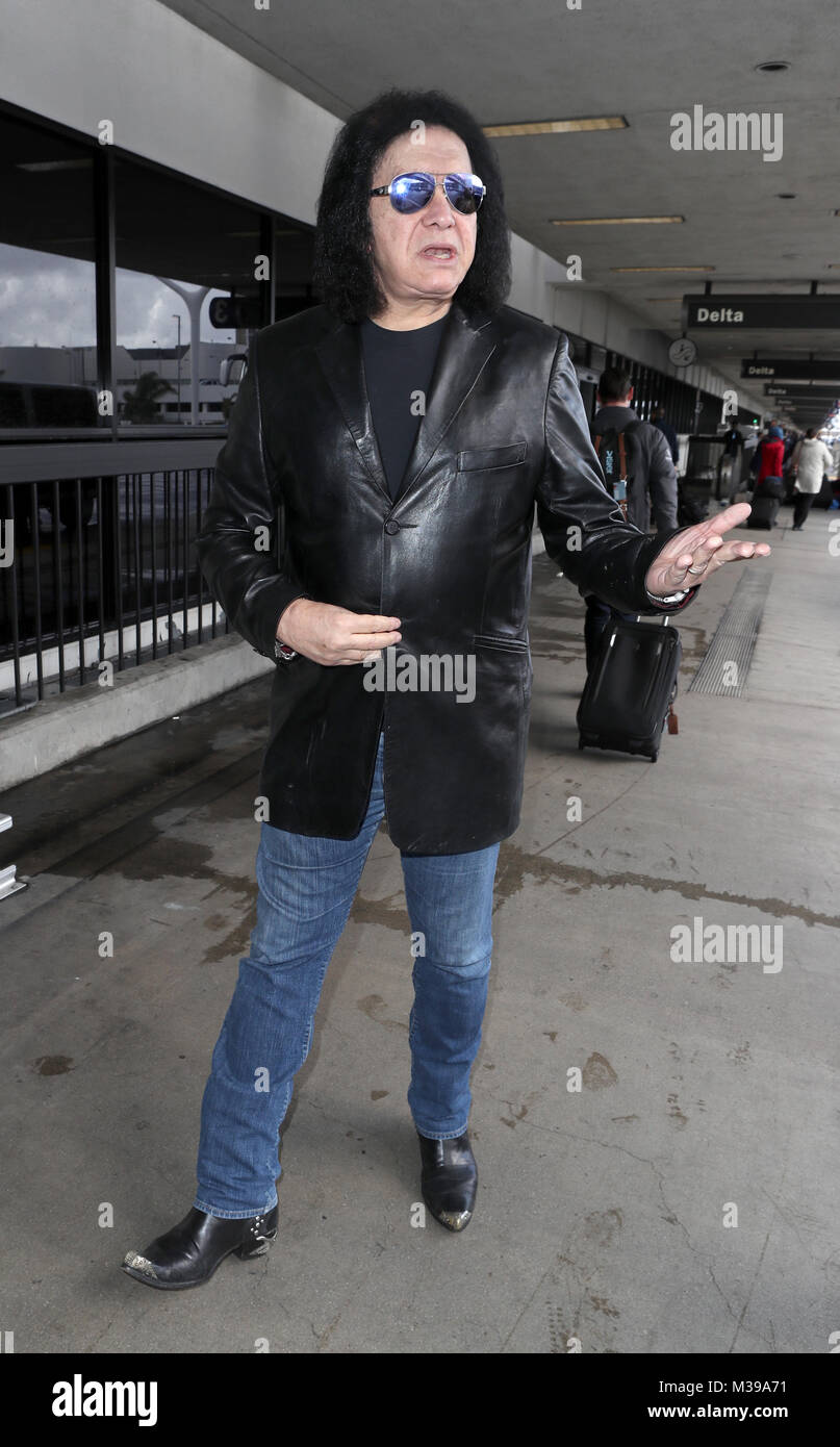 Gene Simmons arrives at Los Angeles International Airport Featuring ...