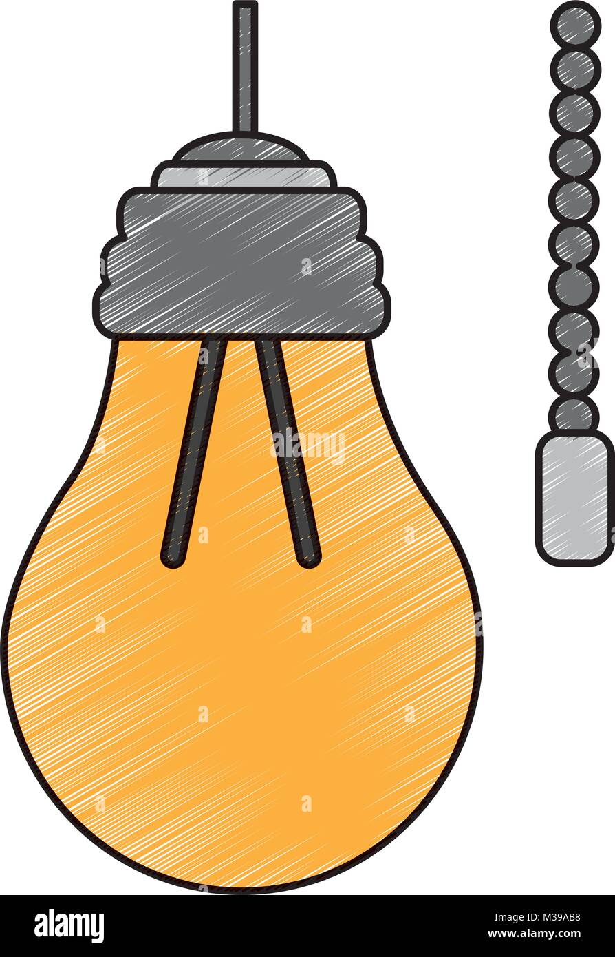 Light bulb with pull cord hanging hi-res stock photography and images ...