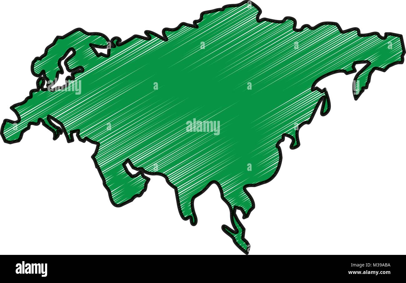 map of asia continent territory silhouette Stock Vector Image & Art - Alamy
