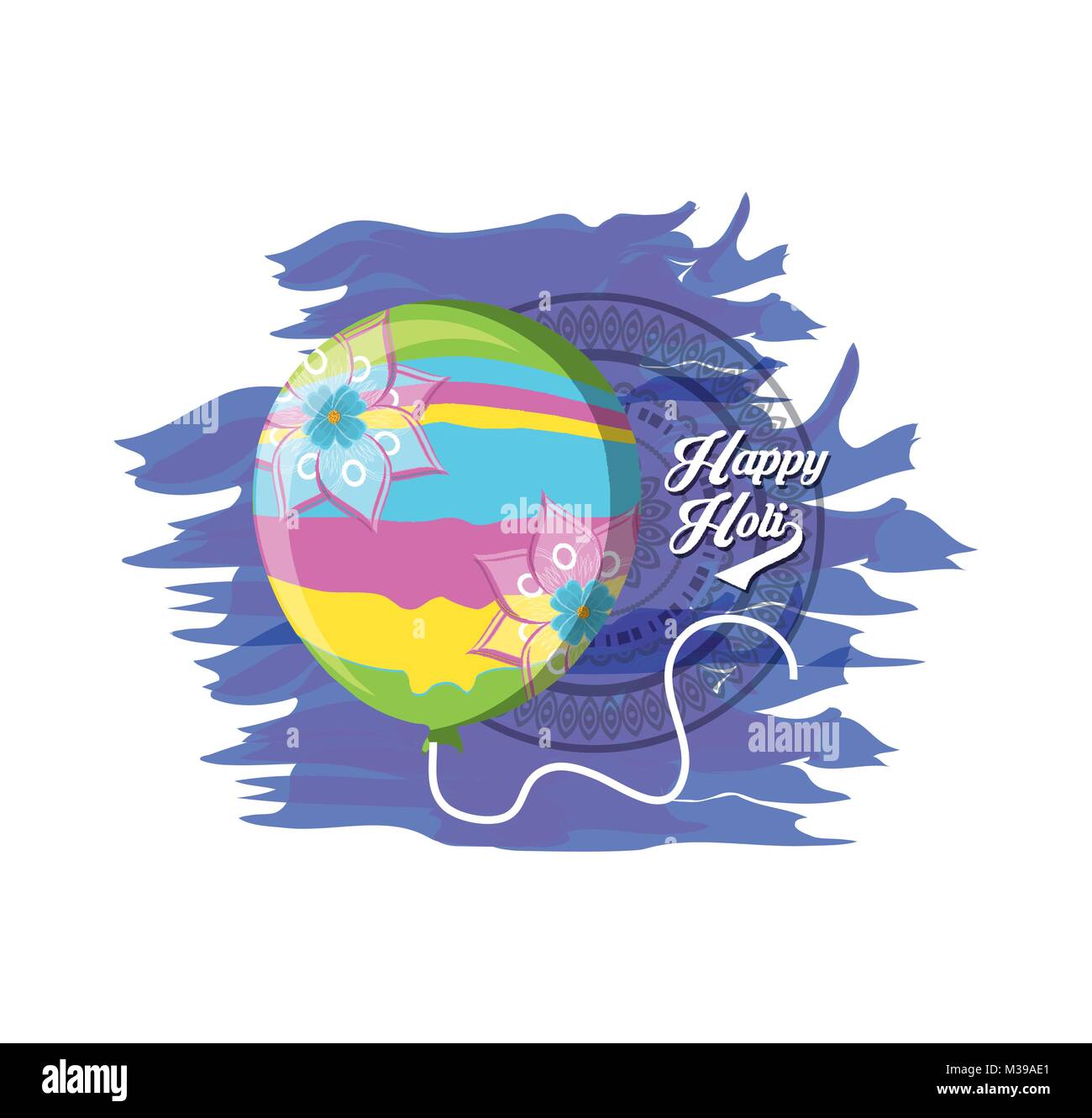 Indian festival holi colour balloon hi-res stock photography and images ...