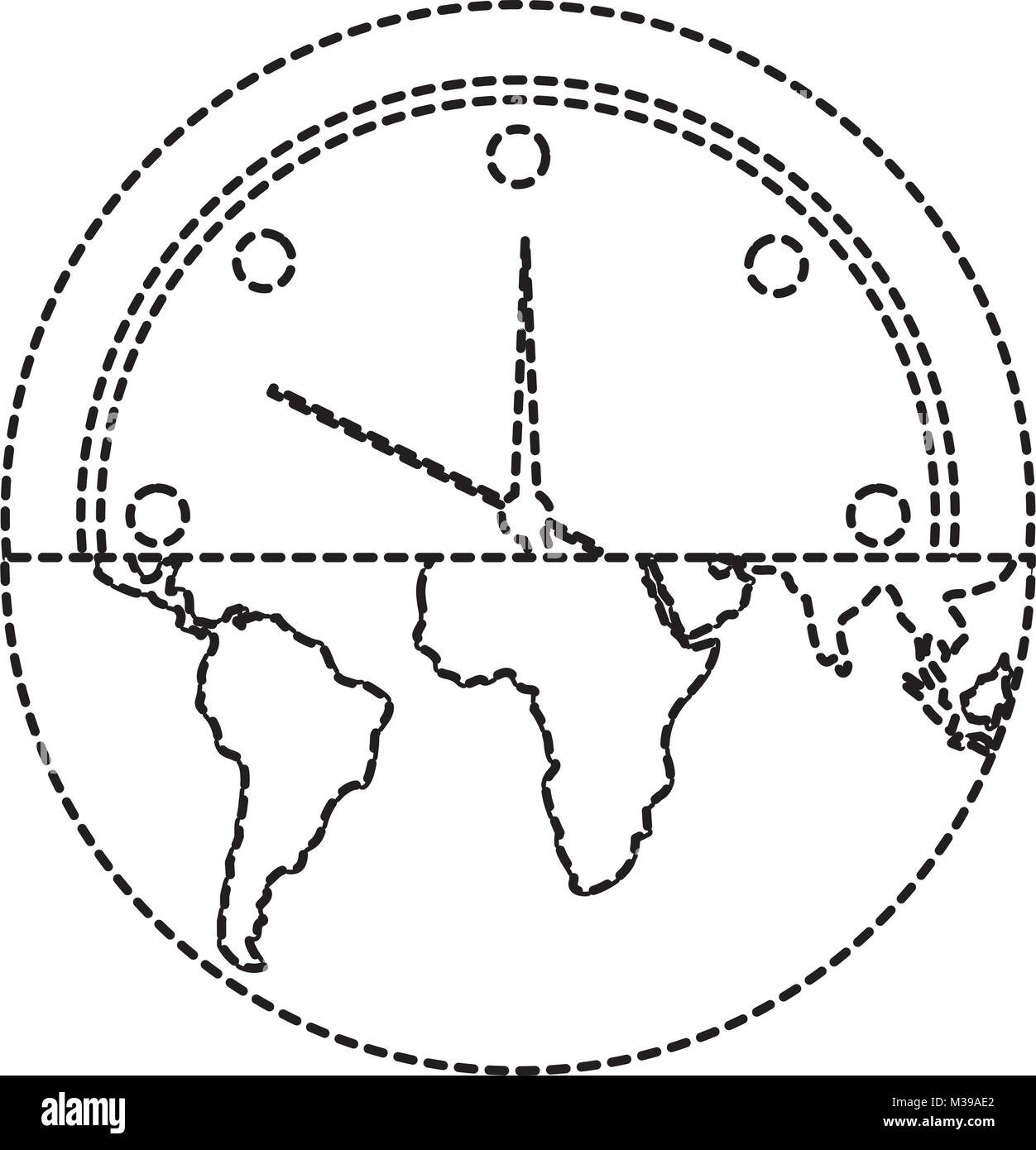 earth globe clock time ecology concept Stock Vector Image & Art - Alamy