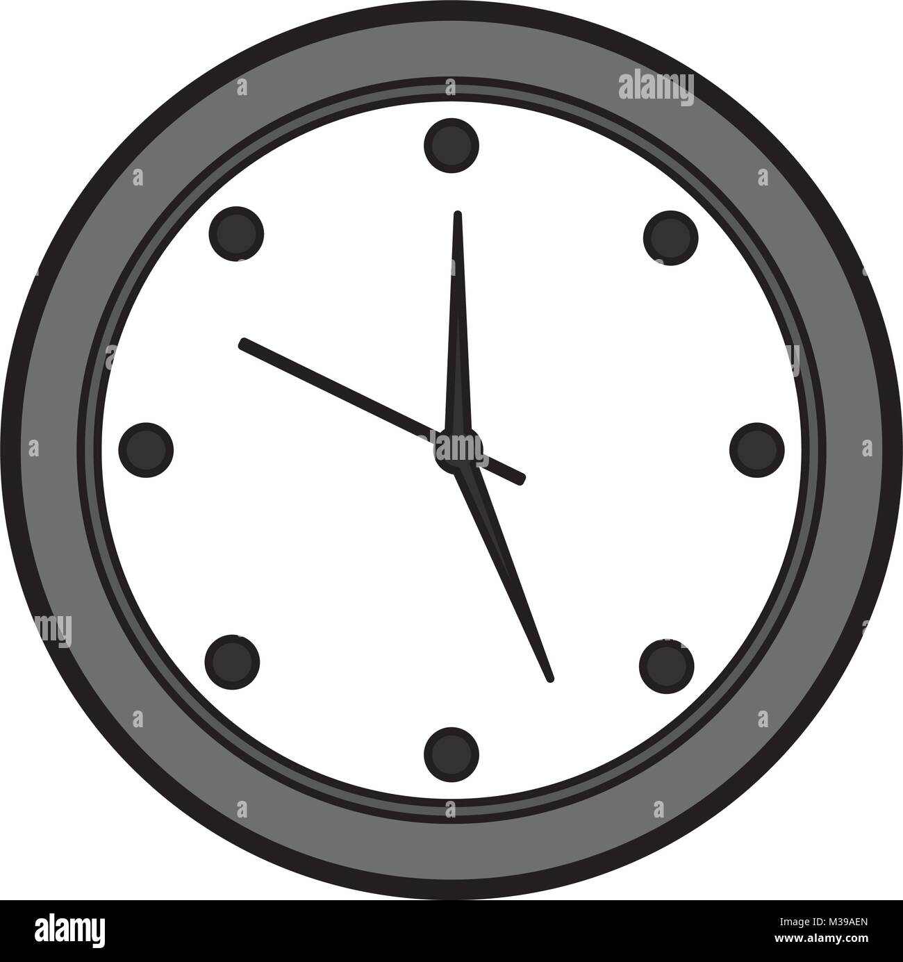 round clock time hour concept Stock Vector Image & Art - Alamy