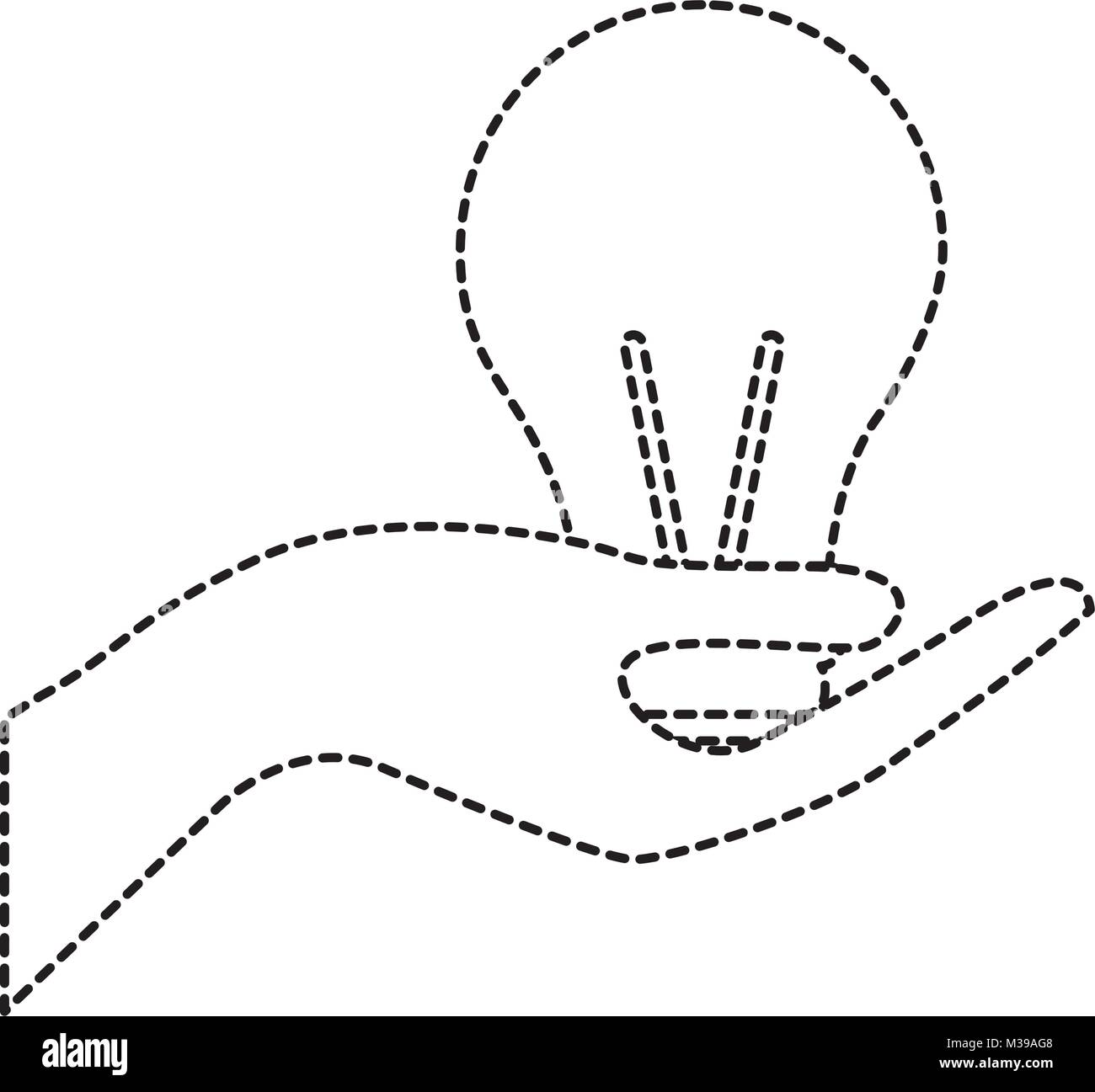 Hand holding idea bulb Black and White Stock Photos & Images - Alamy
