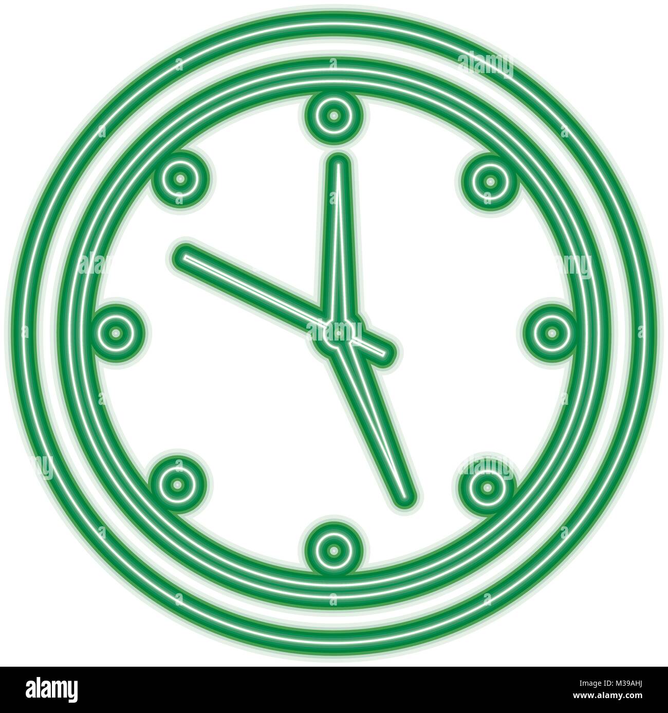 round clock time hour concept Stock Vector Image & Art - Alamy