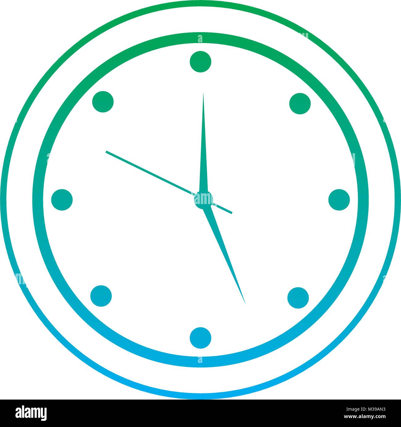 round clock time hour concept Stock Vector Image & Art - Alamy